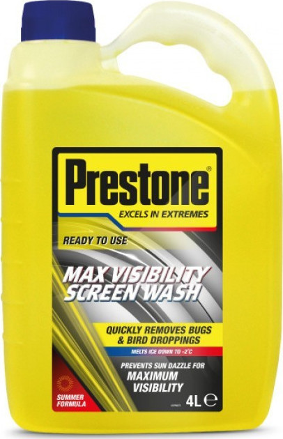 Prestone Max Visibility Summer Screen Wash 4lt | Skroutz.gr
