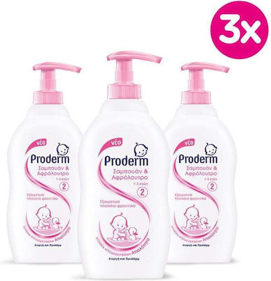 Proderm Σαμπουάν & Αφρόλουτρο No 2 με Χαμομήλι 400ml με Αντλία & Δώρο ...