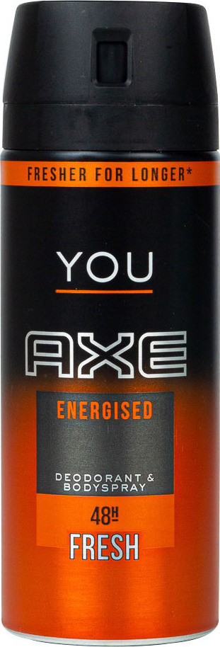 Axe You Energised Αποσμητικό 48h σε Spray 150ml | Skroutz.gr