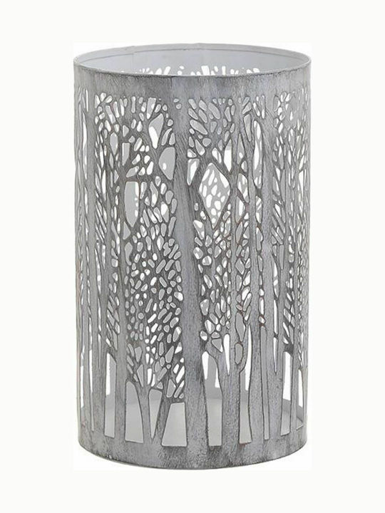 Inart Κηροπήγιο για Ρεσώ Μεταλλικό σε Γκρι Χρώμα 10x10x10εκ. 3-70-213 ...