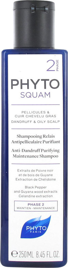Phyto Squam Phase 2 Σαμπουάν κατά της Πιτυρίδας για Λιπαρά Μαλλιά 250ml ...