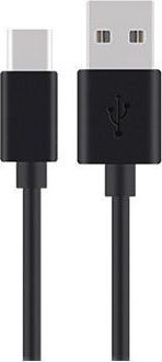 Regular USB 2.0 Cable USB-C male - USB-A male Μαύρο 1m (Peston ...