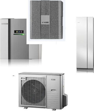 Nibe HBS 05-16 / VVM 310 / AMS 10-16 Αντλία Θερμότητας 7.03kW Μονοφασική 58°C Monoblock | Skroutz.gr