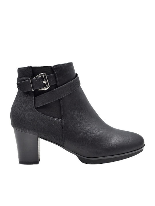 Antrin 1865-3 Γυναικεία Μποτάκια Αστραγάλου Μαύρα | Skroutz.gr