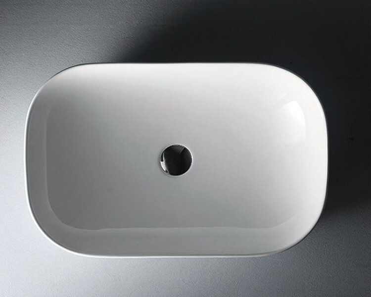 Karag LT2143 Επικαθήμενος Νιπτήρας Πορσελάνης 49.5x39.5x15cm Λευκός ...