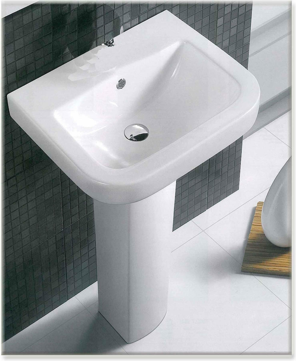 Gloria Memory 17-2205_17-2216 Επιτοίχιος Νιπτήρας με Κολόνα Πορσελάνης ...