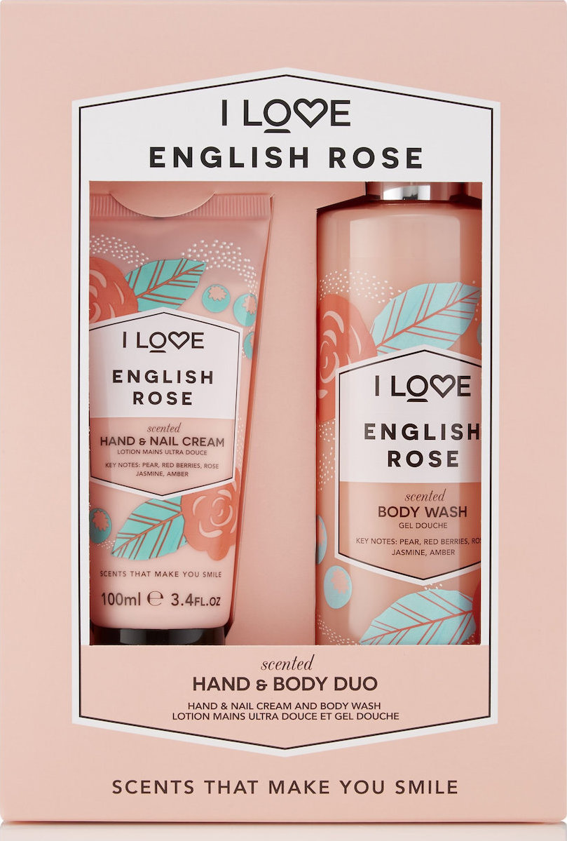 I Love Cosmetics English Rose Scented Hand & Body Duo | Skroutz.gr