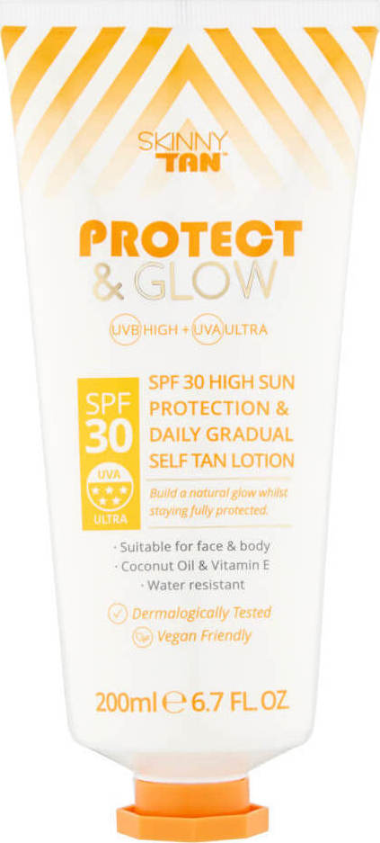 Skinny Tan Protect And Glow Lotion SPF30 200ml | Skroutz.gr