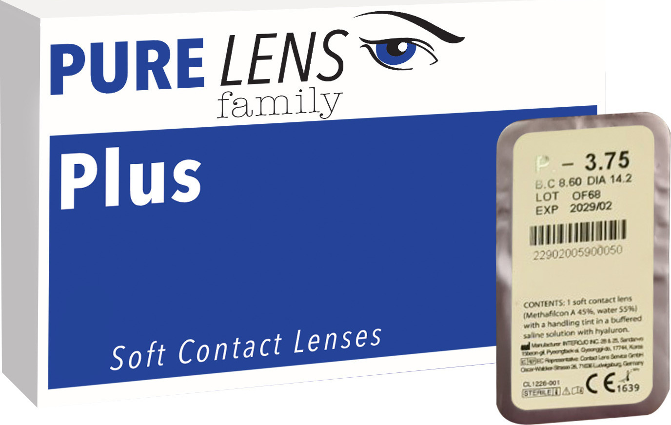 Pure Lens Plus Μυωπίας Μηνιαίοι 1τμχ | Skroutz.gr