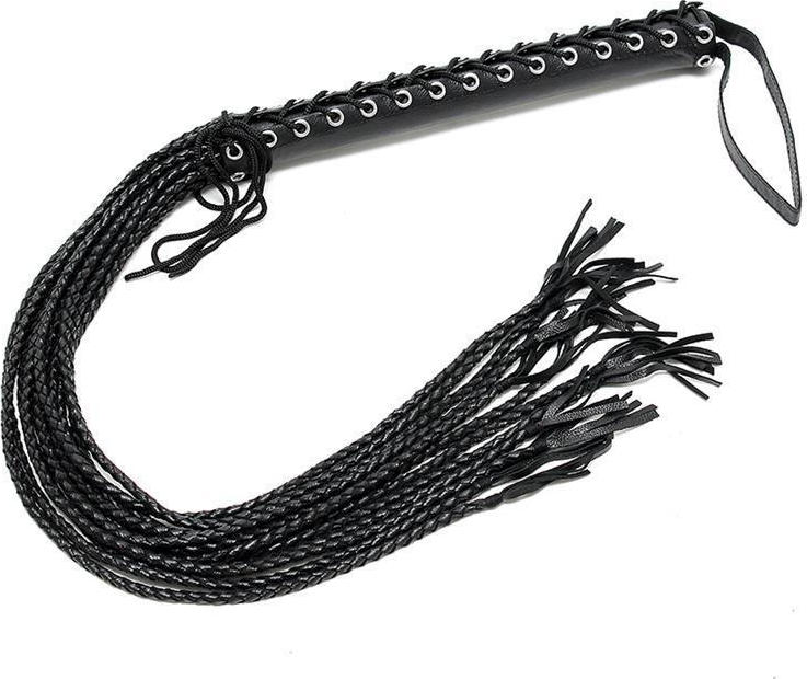 Rimba Whip Of 12 Plaited Strings Black 90cm | Skroutz.gr