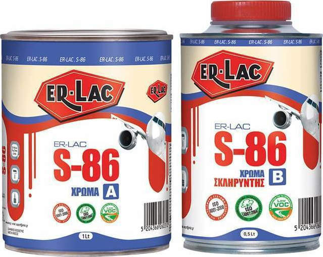 ER-LAC S-86 Χρώμα Λευκό Σατινέ 1.5lt | Skroutz.gr