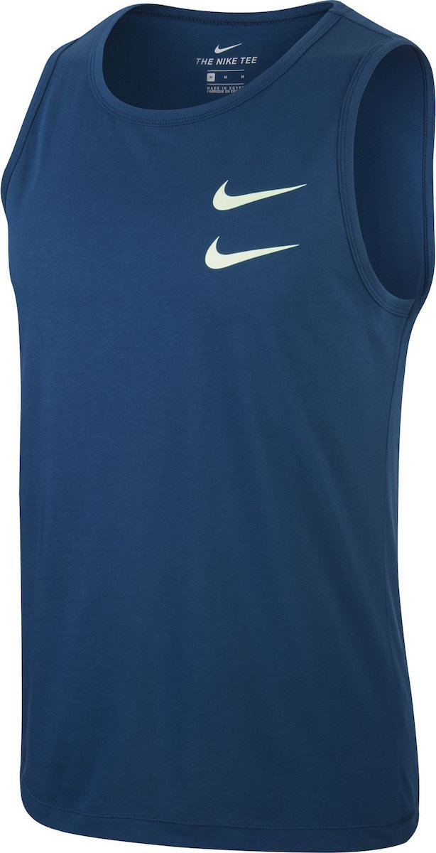 Nike Sportswear Swoosh Ανδρική Μπλούζα Αμάνικη Μπλε CQ5293-499 | Skroutz.gr