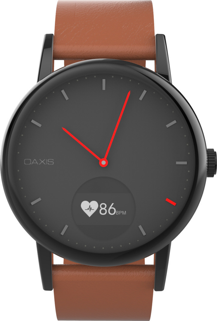 Oaxis Timepiece Hybrid 41mm Smartwatch με Παλμογράφο (Μαύρο) | Skroutz.gr