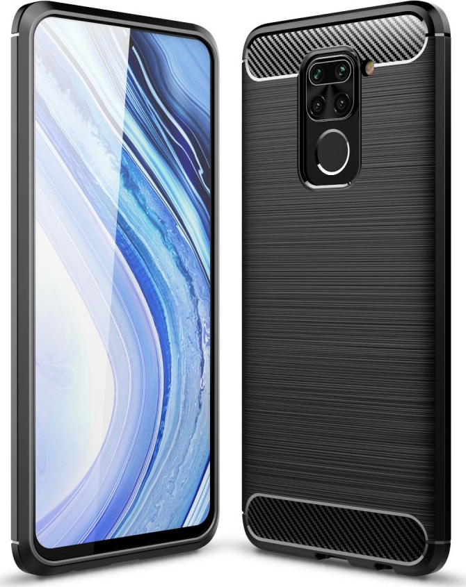 Carbon Back Cover Μαύρο (Redmi Note 9) | Skroutz.gr