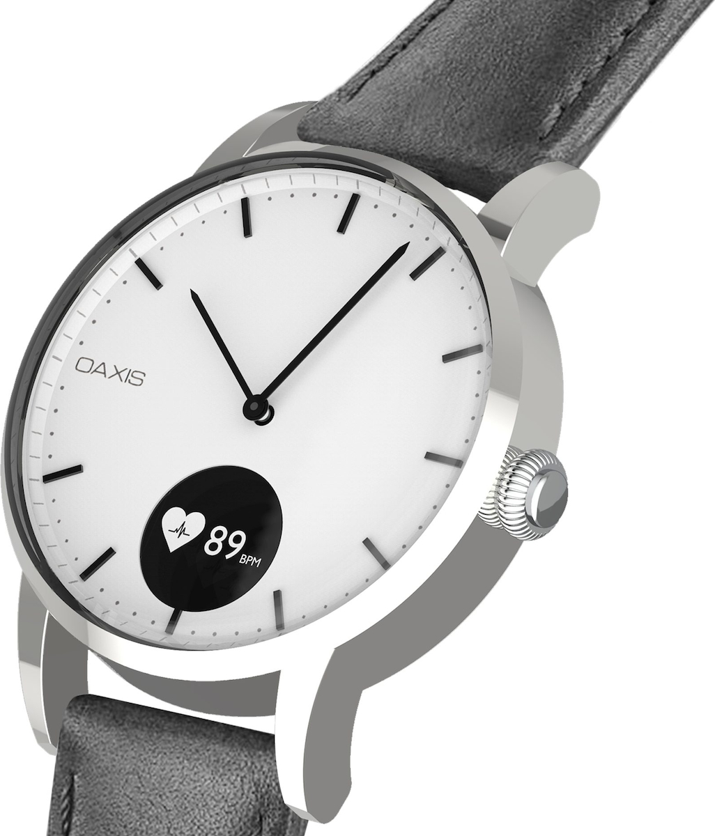 Oaxis Timepiece Hybrid 41mm Smartwatch με Παλμογράφο (Ασημί) | Skroutz.gr