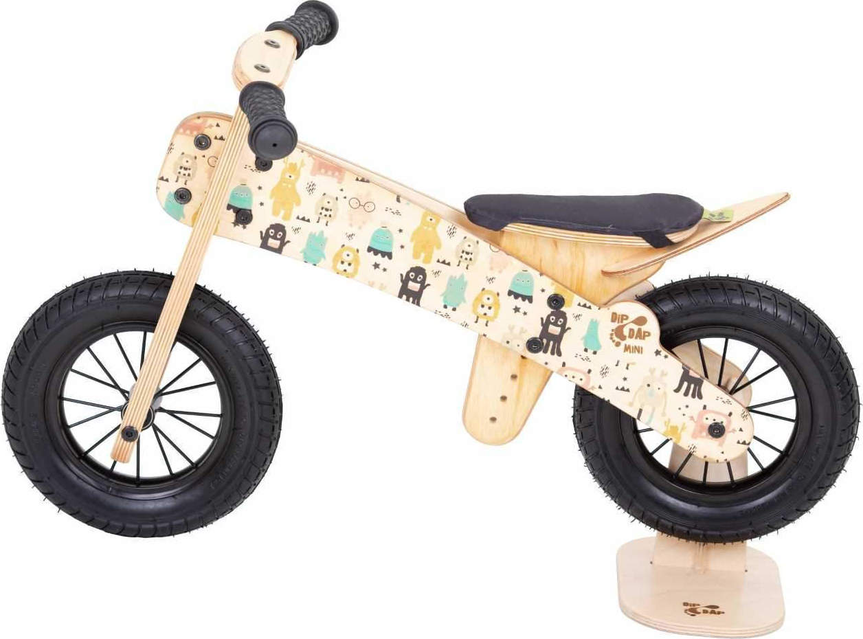 Dip Dap Παιδικό Ποδήλατο Ισορροπίας Mini Little Monsters Ξύλινο Μπεζ ...