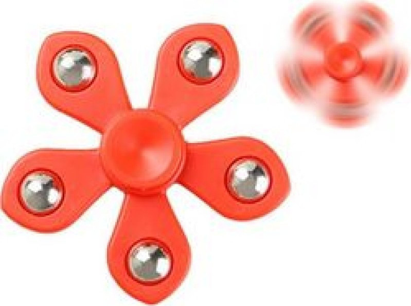 Fidget Spinner Plastic Five Leaves 2 minutes Κόκκινο | Skroutz.gr