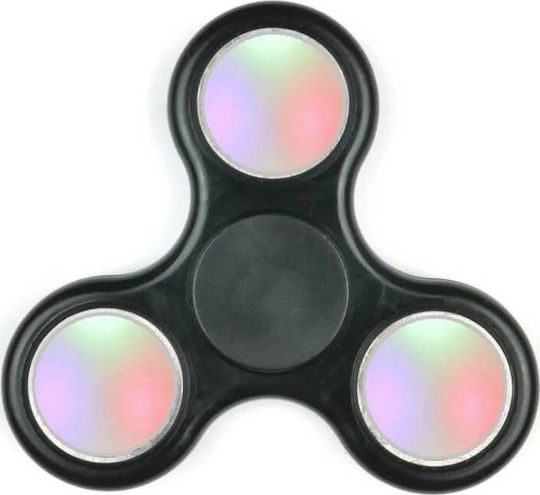Fidget Spinner LED Plastic Three Leaves 3 minutes Black | Skroutz.gr