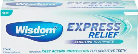 Wisdom Expres Relief Sensitive Toothpaste 75ml | Skroutz.gr
