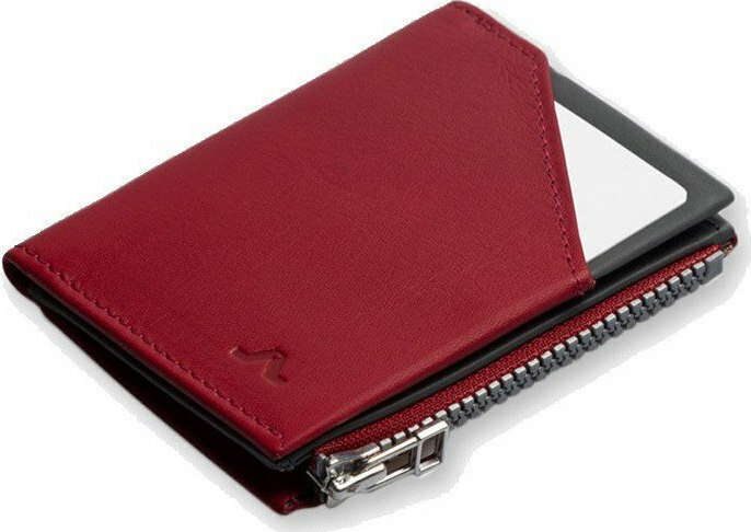 Roik Zip Coin Δερμάτινο Ανδρικό Πορτοφόλι με RFID Κόκκινο | Skroutz.gr