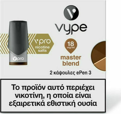 Vype ePen 3 vPro Caps Master Blend 3mg 2τμχ | Skroutz.gr