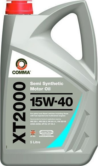 Comma Oil Λάδι Αυτοκινήτου XT2000 15W-40 5lt | Skroutz.gr