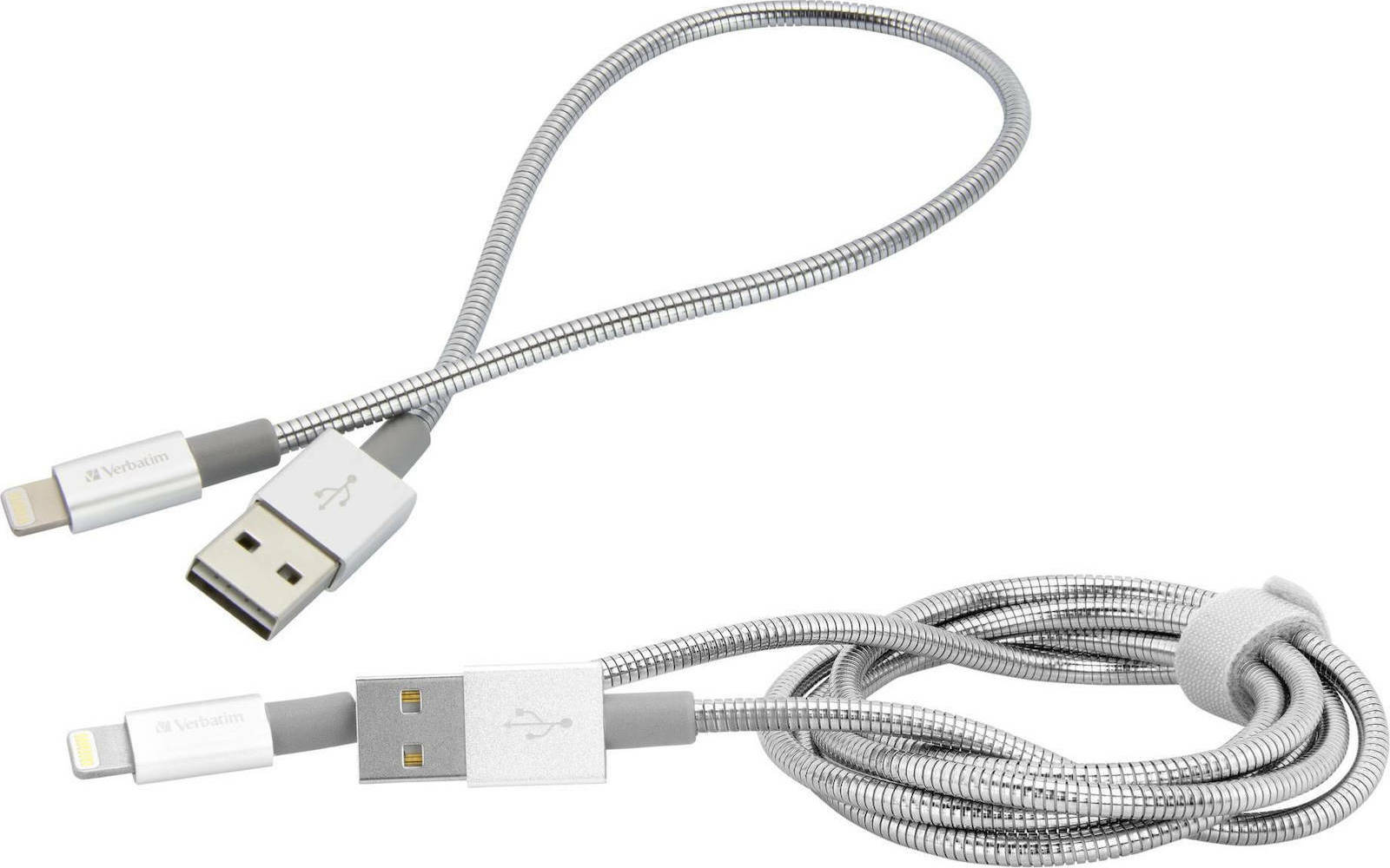 Verbatim Stainless USB to Lightning Cable Γκρι 1m & 30cm (48873 ...