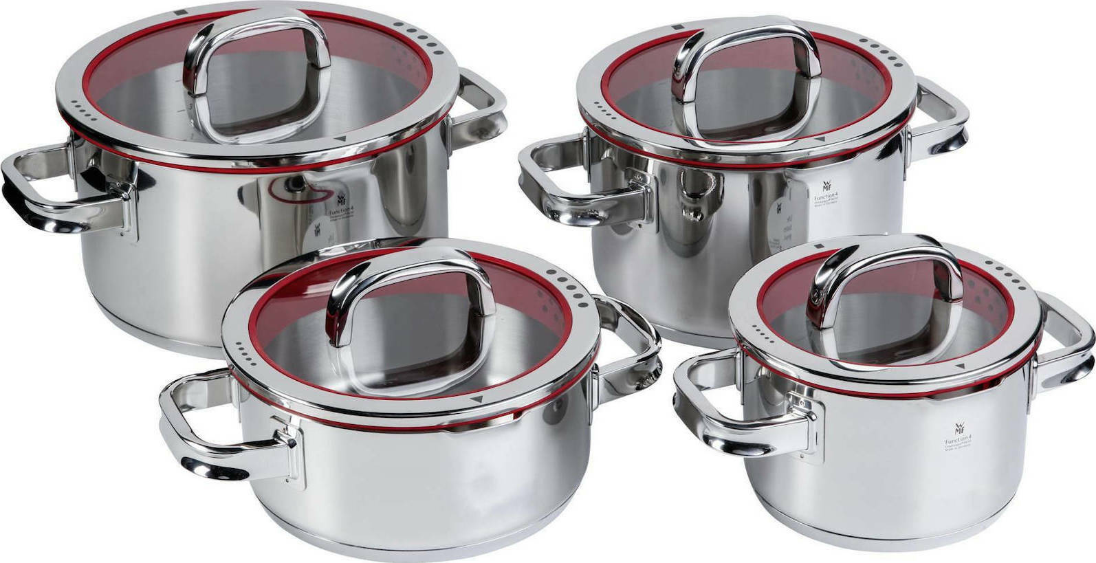 WMF Σετ Κατσαρόλες από Ανοξείδωτο Ατσάλι Ασημί 4τμχ | Skroutz.gr