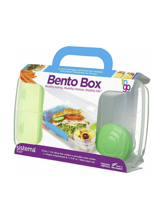 Sistema Bento Box To Go Δοχείο Φαγητού Πλαστικό Πράσινο Κατάλληλο για ...