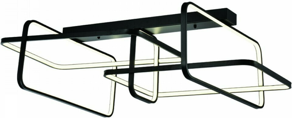 Inlight 6177-A Μοντέρνα Μεταλλική Πλαφονιέρα Οροφής με Ενσωματωμένο LED ...