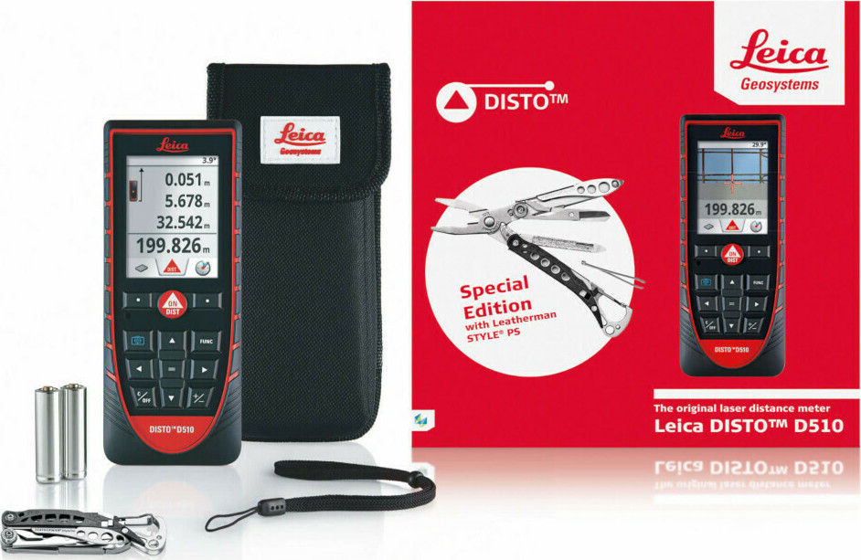 Leica Μέτρο Laser Disto D510 Special Edition με Δυνατότητα Μέτρησης έως ...