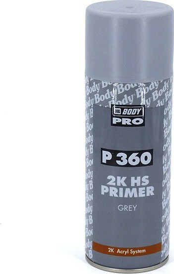 HB Body Σπρέι Αστάρι P360 2K HS Filling Primer Μαύρο 400ml | Skroutz.gr