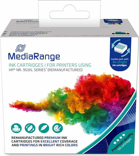 MediaRange Πακέτο Συμβατών Μελανιών Εκτυπωτή InkJet HP 953XL L0S70AE ...