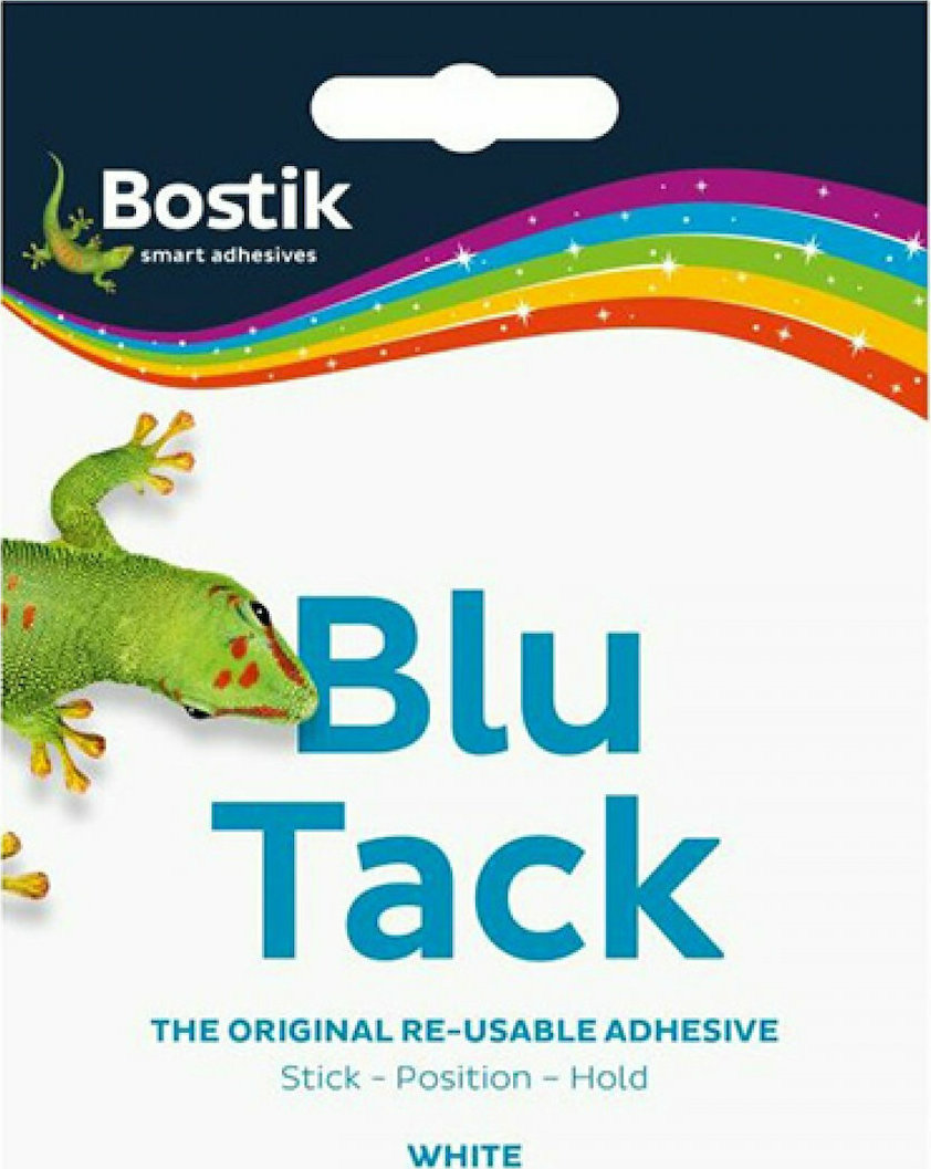 Bostik Κόλλα Αυτοκόλλητο Blu Tack White Γενικής Χρήσης 50gr 1τμχ x ...