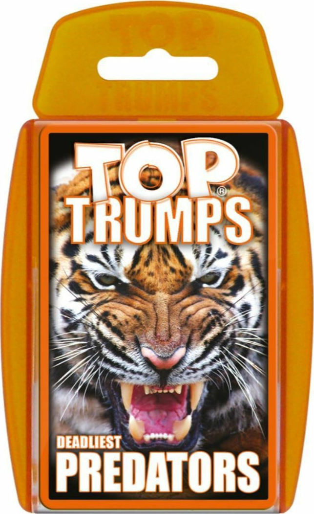 Winning Moves Επιτραπέζιο Παιχνίδι Top Trumps Deadliest Predators για 2 ...