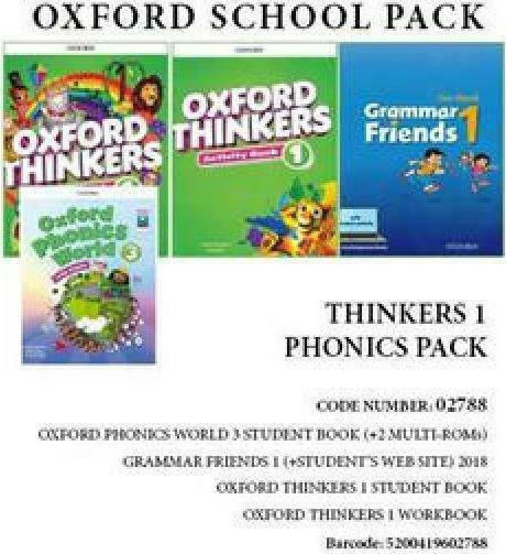 OXFORD THINKERS 1 PHONICS PACK (Student's Book + Workbook + GRAMMAR ...