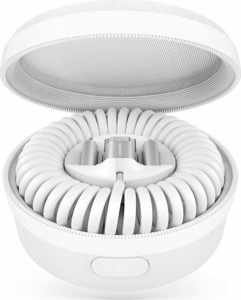 Vonmählen Spiral USB to Lightning / Type-C / micro USB Cable Λευκό 1.2m ...