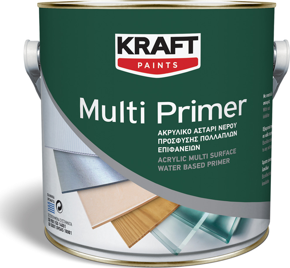 Kraft Multi Primer Ακρυλικό Αστάρι Πρόσφυσης Νερού Πολλαπλών Επιφανειών ...