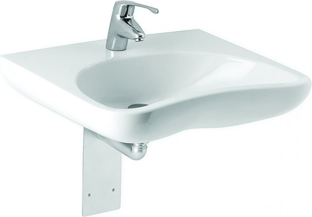 Roca Access A327230000 Επιτοίχιος Κρεμαστός Νιπτήρας Γυάλινος 64x55cm ...