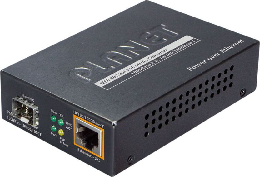 Planet Media Converter 000Base-X to 10/100/1000Base-T PoE (mini-GBIC, SFP) | Skroutz.gr