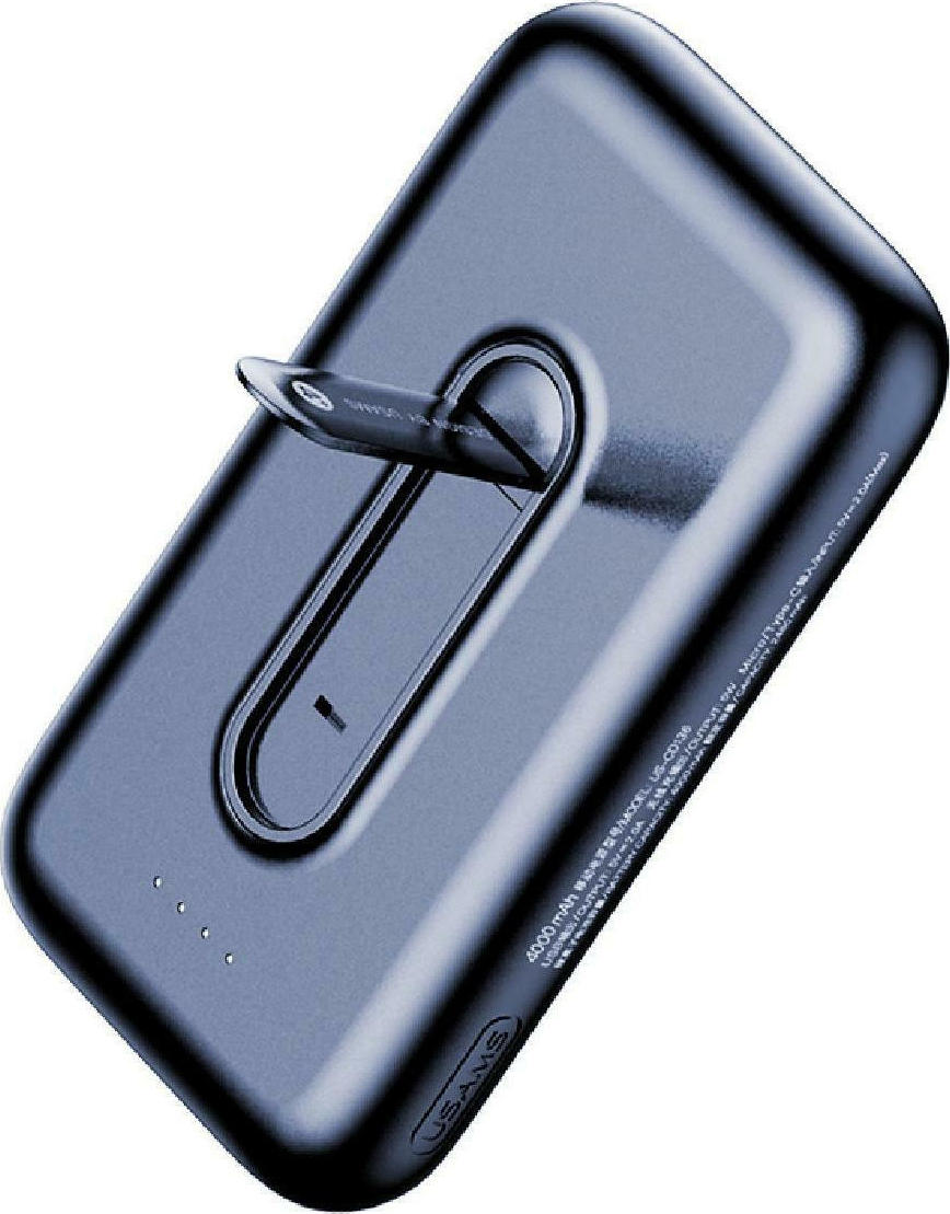 Usams US-CD136 PB51 Power Bank 4000mAh με Θύρα USB-A Μπλε | Skroutz.gr