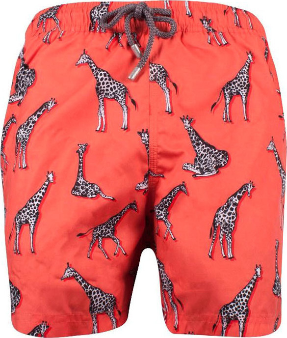 John Frank Giraffe Ανδρικό Μαγιό Σορτς Πορτοκαλί με Σχέδια JFSS18SW16 ...