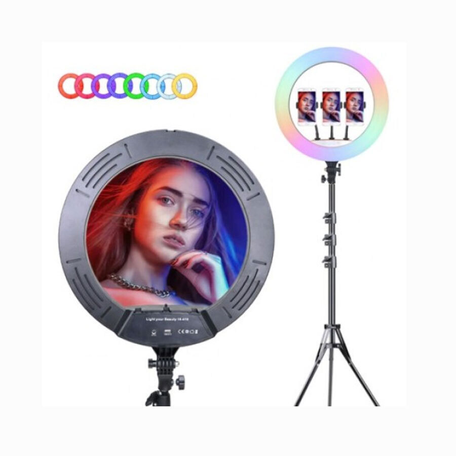 RGB Ring Light RGB Selfie Ring Light 4186230031 18-416 45cm με Τρίποδο ...