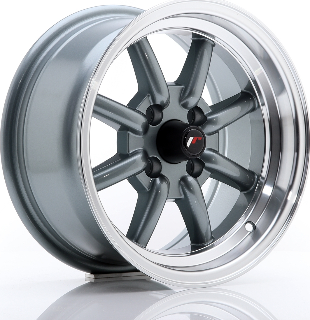 Japan Racing Wheels JR19 14x7 ET0 (4x100) Gun Metal/Machined Lip ...