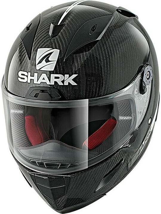 Shark Race-R Pro Carbon Μαύρο/Λευκό Κράνος Μηχανής Full Face | Skroutz.gr