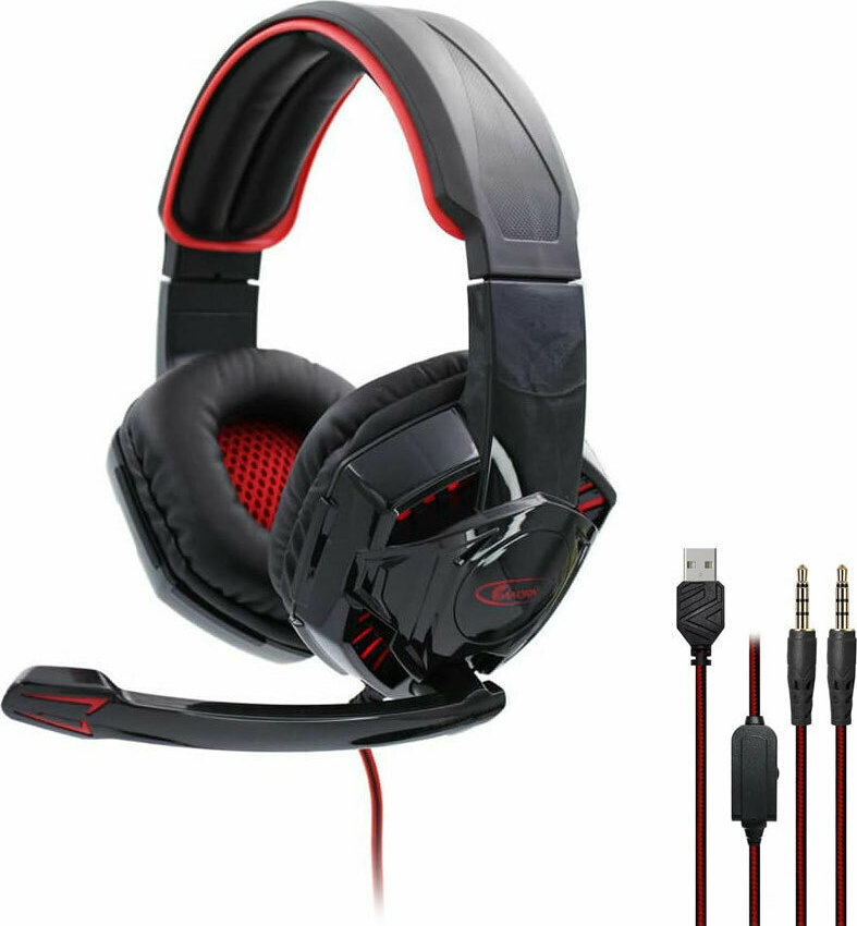 Oakorn OK-8000 Over Ear Gaming Headset με σύνδεση 2x3.5mm / USB ...