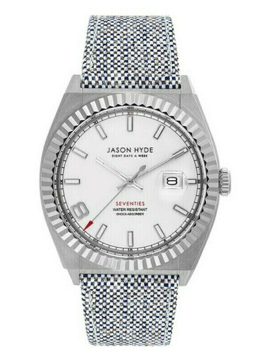 Jason Hyde Men's Watch 40mm Battery with Fabric Strap JH30000 | Skroutz.mt