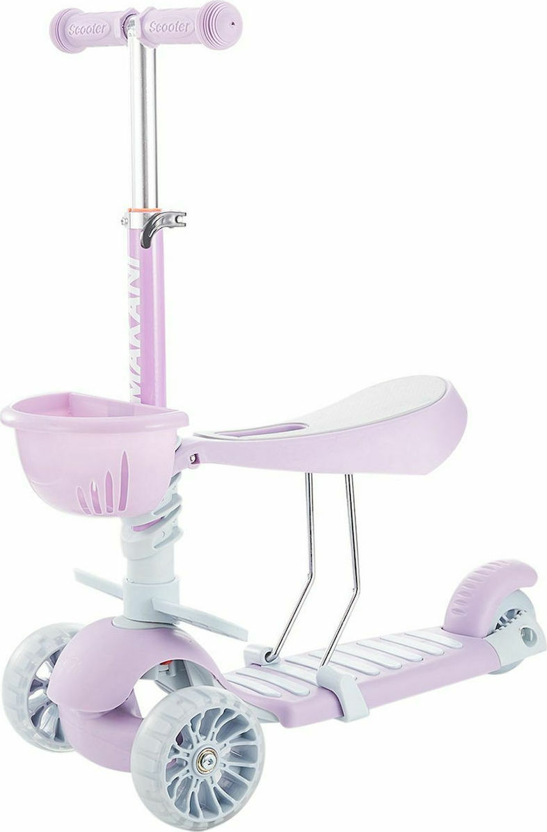Kikka Boo Παιδικό Πατίνι 3 in 1 BonBon Candy Τρίτροχο με Κάθισμα για 3 ...