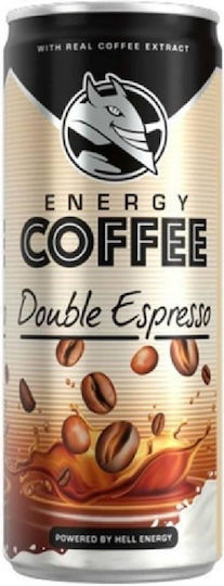 Hell Coffee Energy Drink Double Espresso Χωρίς Ανθρακικό σε Κουτί 250ml ...