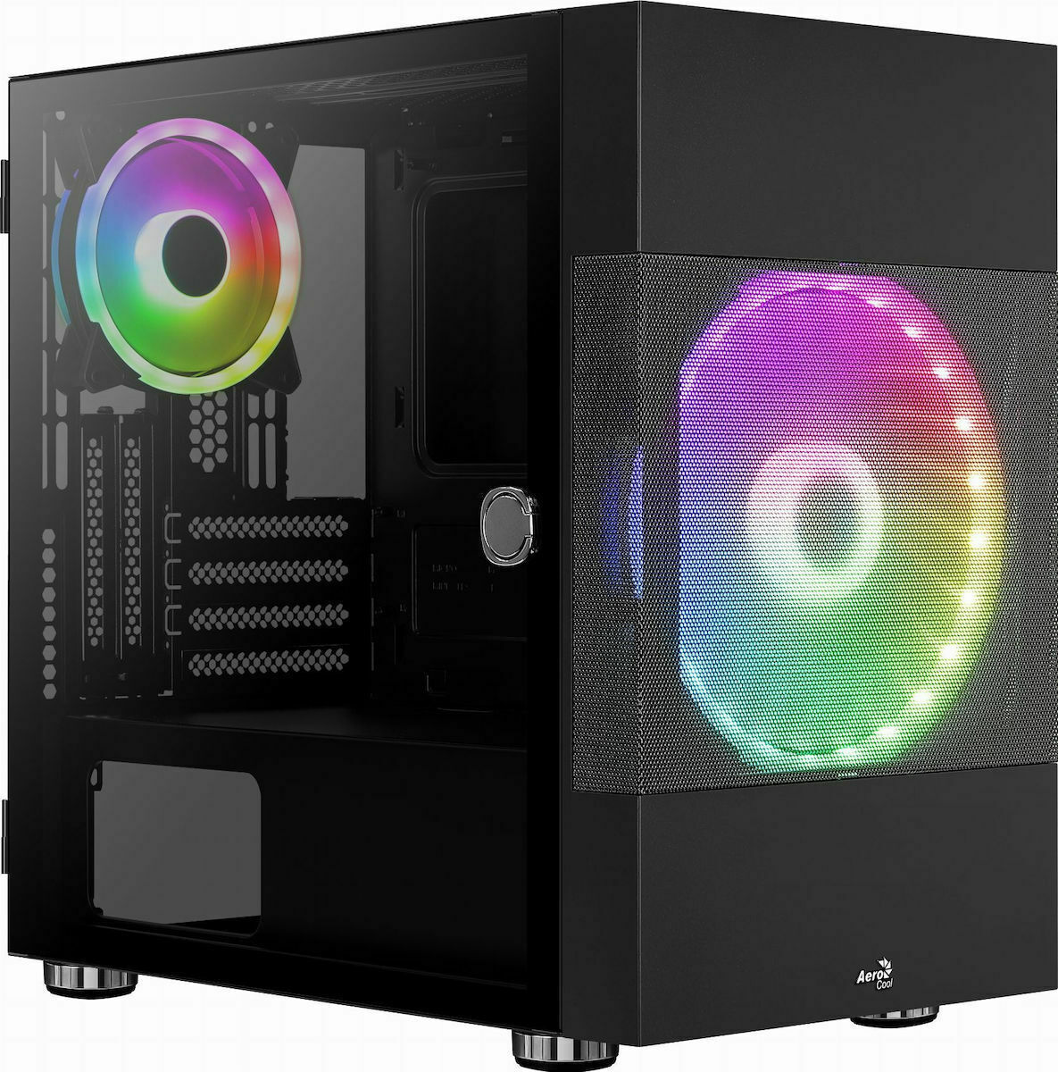Aerocool Atomic Lite v2 Gaming Mini Tower Κουτί Υπολογιστή με Πλαϊνό ...